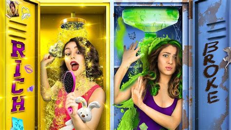 부자 소녀 Vs 가난한 소녀 도구와 꿀팁을 활용한 메이크오버 Youtube