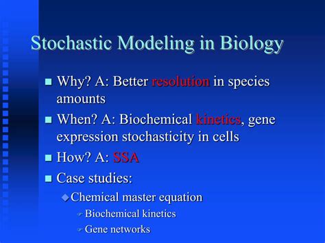 Ppt Computational Biology Part 20 Stochastic Modeling Neuronal