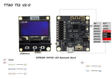 Lilygo Esp8266 Oled Sh1106 V 1 4 Where Are Sda I Clk Pins Lilygo