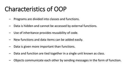 Object Oriented Programming Oop Using C Lecture 1 Pdf