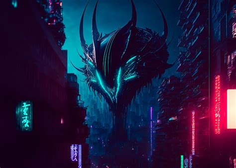 Premium Ai Image Terrifying Alien Bug