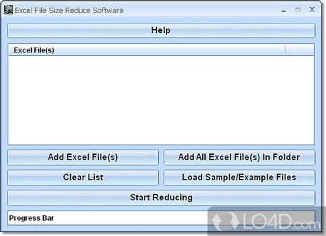 Excel File Size Reduce Software Screenshots
