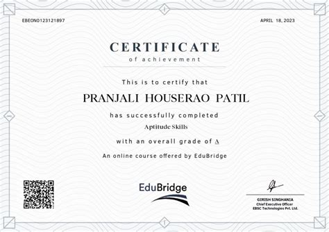 Pranjali Patil On Linkedin Connections Aptitude Certificate