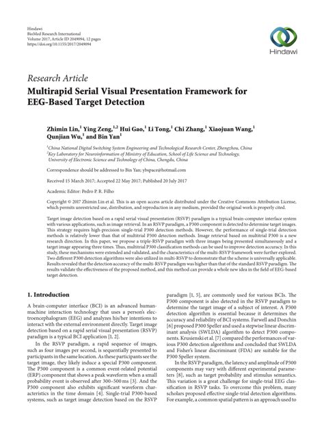 Pdf Multirapid Serial Visual Presentation Framework For Eeg Based