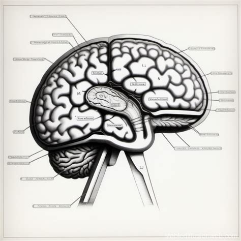 Labeled Brain Cross Section Sketch Stable Diffusion Online