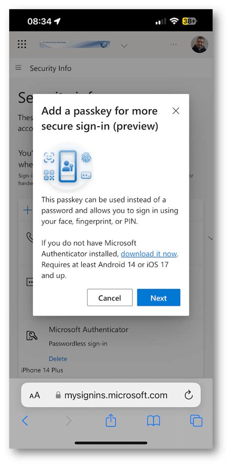 Abilitare Passkey In Microsoft Authenticator Preview Per Accedere A