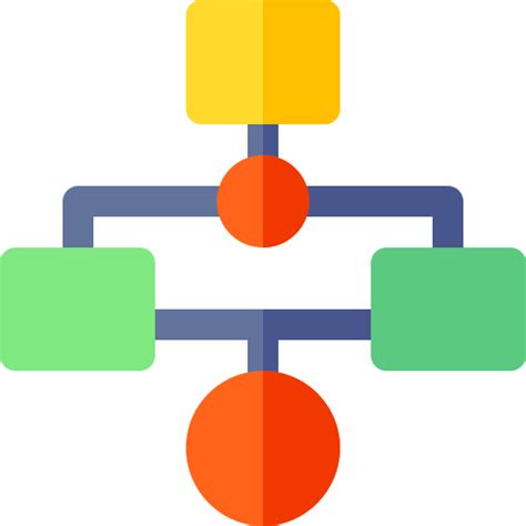 Workflow Basic Rounded Flat Icon Workflow Basic Rounded Flat Icon