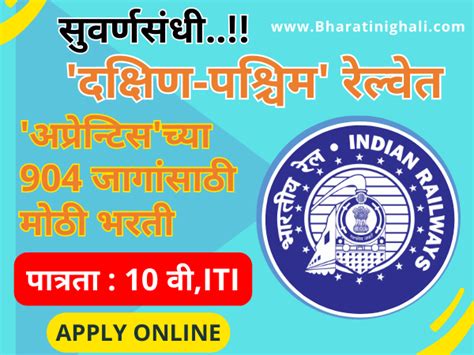 South Western Railway Recruitment 2023