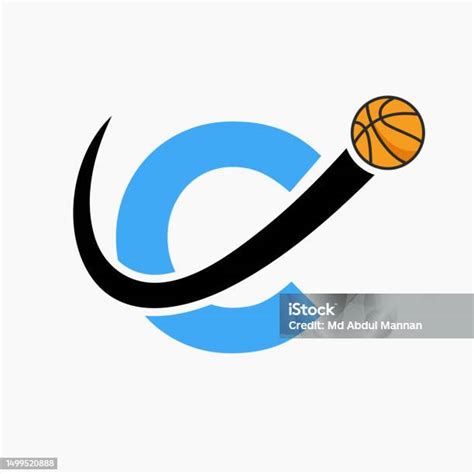 문자 C 개념에 농구 로고입니다 바스켓 클럽 심볼 벡터 템플릿 경기 스포츠에 대한 스톡 벡터 아트 및 기타 이미지 경기 스포츠 경쟁 공 스포츠 장비 Istock