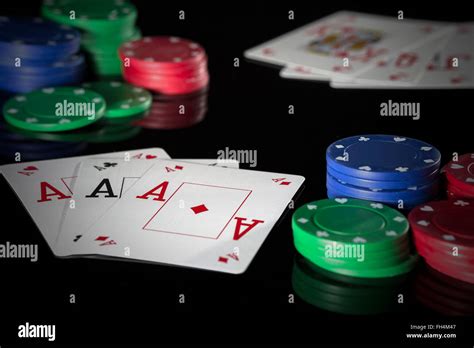 Winning Three Card Brag Hand Stock Photo Alamy