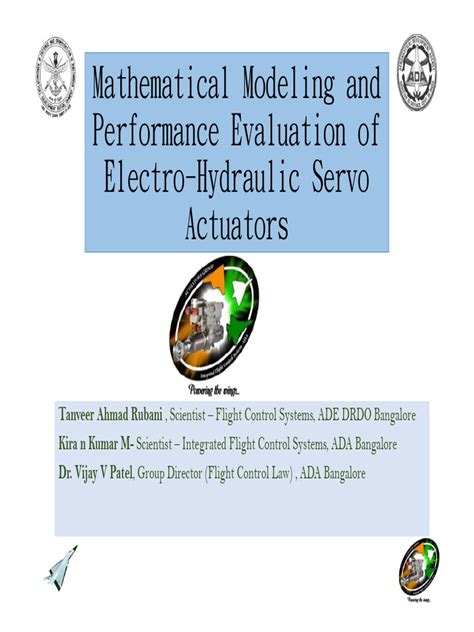 Mathematical Modeling Performance Evaluation Of Electro Hydraulic Servo
