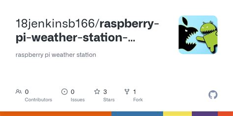 Github 18jenkinsb166raspberry Pi Weather Station Maintenance