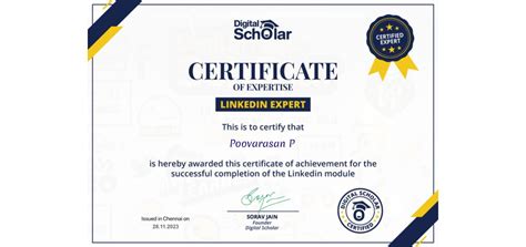 Poovarasan Poorasamy On Linkedin Linkedin Module Digital Scholar