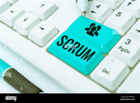 Writing Displaying Text Scrum Business Approach Handwriting As