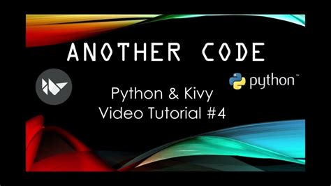 Creare Un App Con Python E Kivy Utilizzando La Classe Widget Part 3