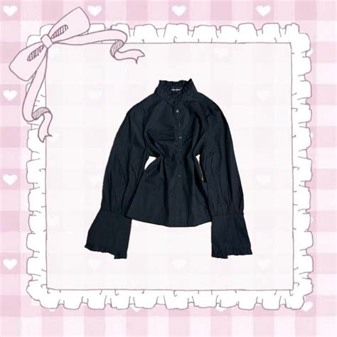 빈티지 셔츠 블라우스 긱시크 고스 고딕 라떼 히메갸루 핀터깔 로걀 후루츠패밀리