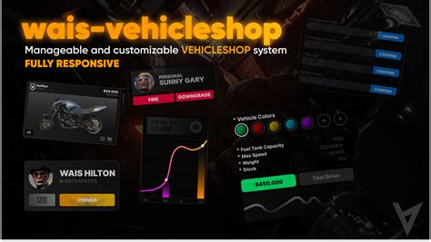 New Manageable Vehicleshop ESX QB FiveM Releases Cfx Re Community