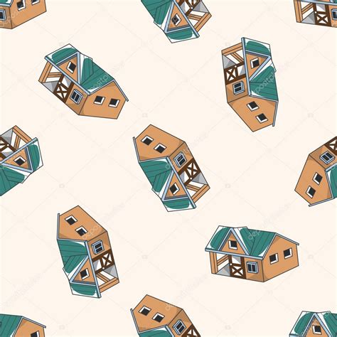 Building House Cartoon Seamless Pattern Background Stock Vector By ©mocoo2003 72613737