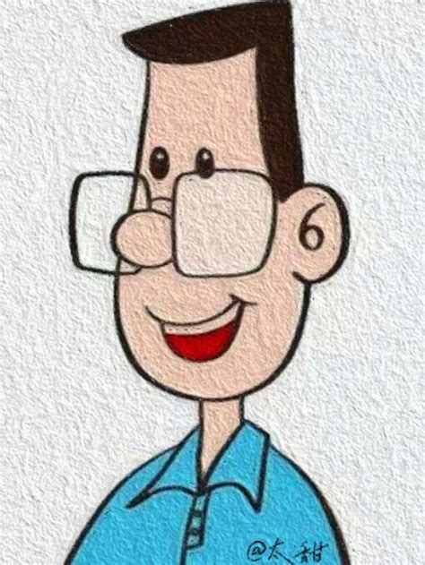 大头爸爸各种简笔画头像（高清10张） 简笔画图片大全