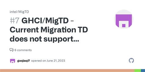 Ghcimigtd Current Migration Td Does Not Support Multiple Tds