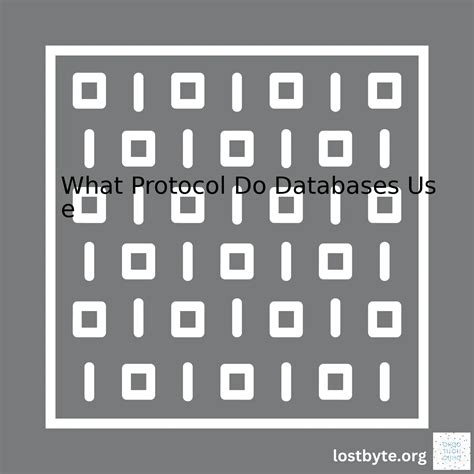 What Protocol Do Databases Use Lostbyte