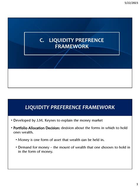 Lecture 8 B Liquidity Preference Pdf
