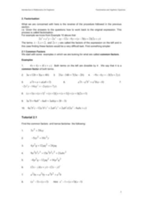 SOLUTION Factorization Of Quadratic Equation Studypool
