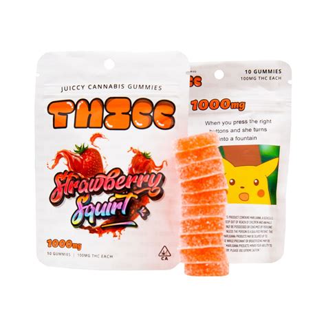 Thicc Gummies Strawberry Squirt Mg September Select Cannabis Delivery
