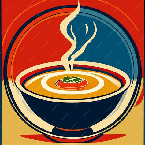 Premium Vector Design A Soup Bowl Vector Illustration Flat