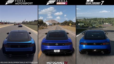 Forza Motorsport Vs Forza Horizon 5 Vs Gran Turismo 7 Nissan Z Early