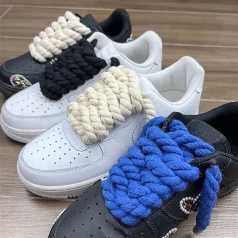 Thick Lace Air Force 1 Etsy