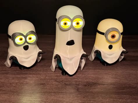 Tall Minion Ghost Tea Light By Trusted Developments Makerworld