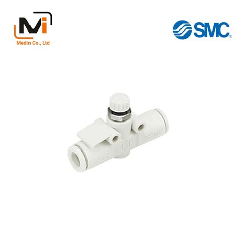 Speed Controller With Single Action Fittings Inline Type AS Series Van tiết lưu SMC SMC Việt Nam