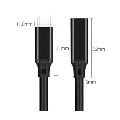 Cablu De Prelungire Fac Usb Type C Mama Tata M Negru Emag Ro