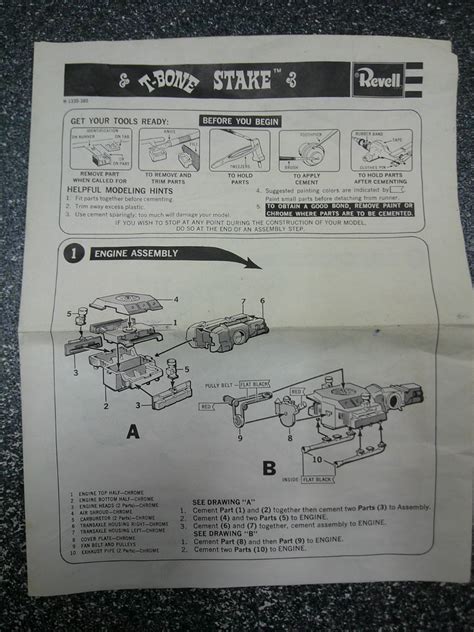 Revell T Bone Stake 125 Scale Model Kit Partially Assembled Ebay