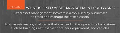 Fixed Asset Management Software Asset Management Software Radiant