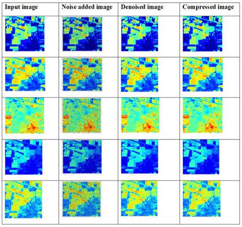 Hyperspectral Image Denoising And Compression Using Optimized