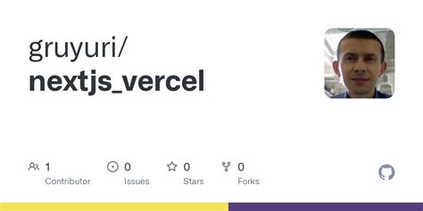 Github Gruyurinextjsvercel