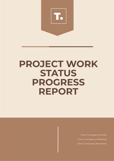 Free One Page Project Status Report Template To Edit Online