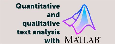 Join The Course Quantitative And Qualitative Text Analysis With Matlab