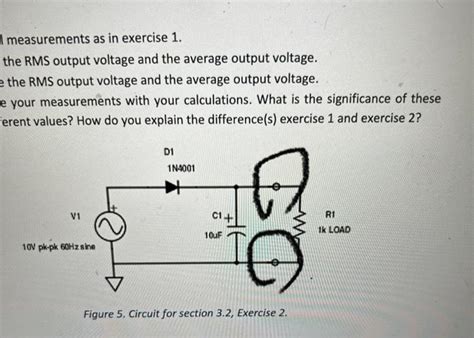 Solved I Measurements As In Exercise The RMS Output Chegg