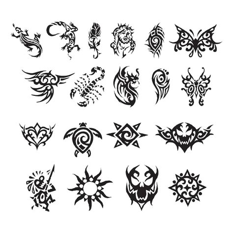 빈티지 코너 프레임 세트 프리미엄 벡터