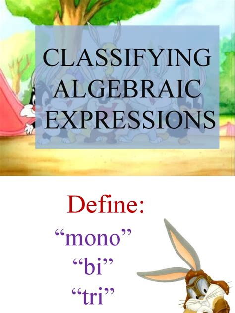 Classifying Algebraic Expressions Pdf Polynomial Mathematics Of Computing