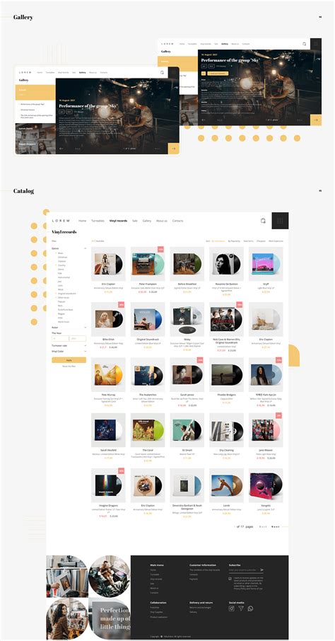 Vinyl Records Store Ecommerce On Behance