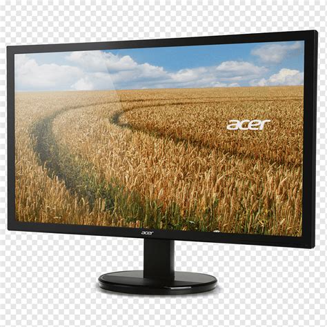 컴퓨터 모니터 Vga 커넥터 Led 백라이트 Lcd 디지털 시각 인터페이스 1080p 모니터 텔레비전 전자 제품 컴퓨터 Png Pngwing