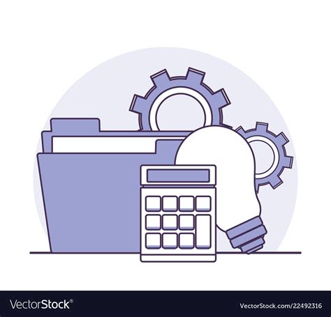 Database And Technology Royalty Free Vector Image