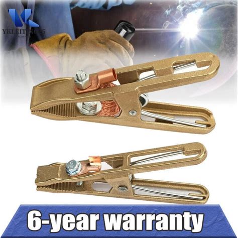 Copper Earth Ground Cable Clip Welding Manual Welder Electrode Holder