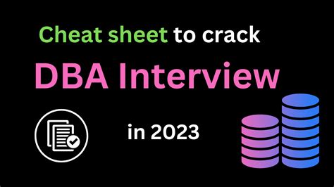 Here Is Cheat Sheet To Crack Dba Interview Questions In 2023 Learnerbits