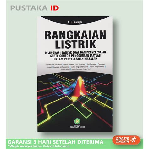 Jual Buku Rangkaian Listrik Dilengkapi Banyak Soal Dan Penyelesaian Menggunakan Matlab Dalam