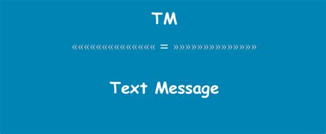 What Does TM Mean On Instagram Text Message